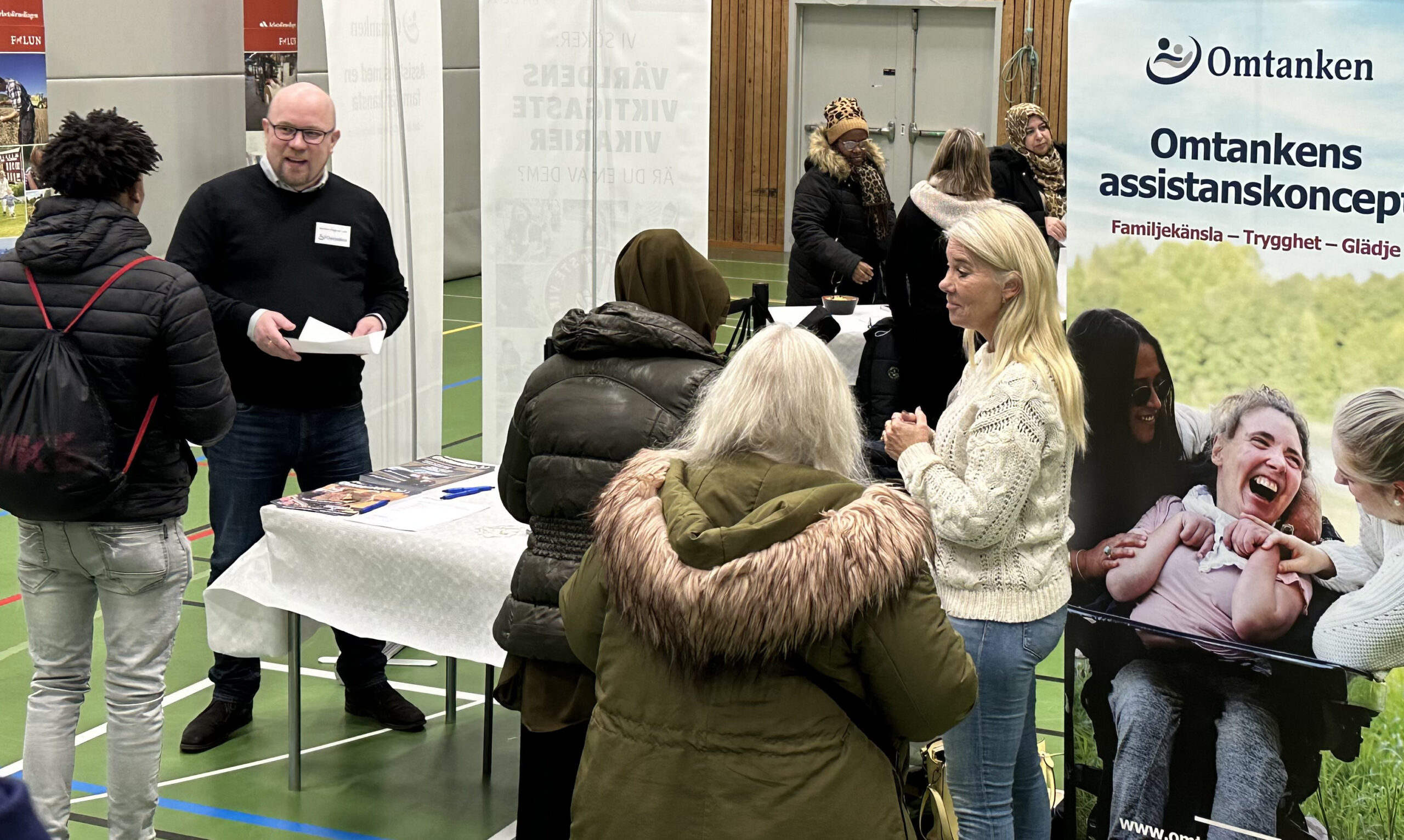 Högtryck i Omtankens monter - Omtanken Assistans